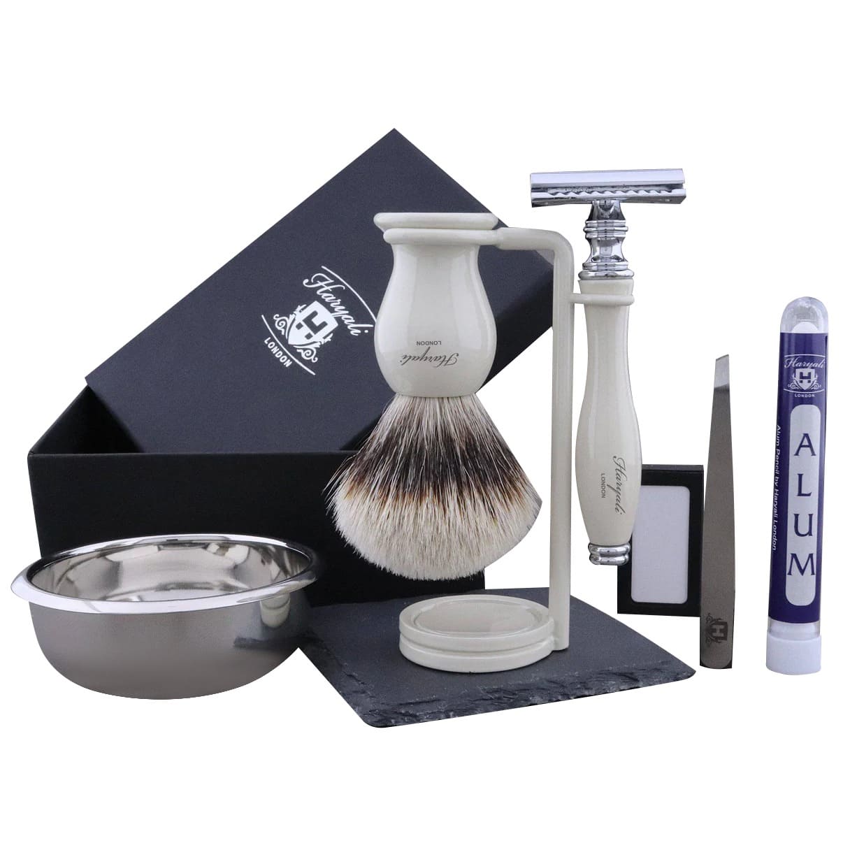 Grace Range Silvertip Badger Hair Shaving Kit | Haryali London UK ...